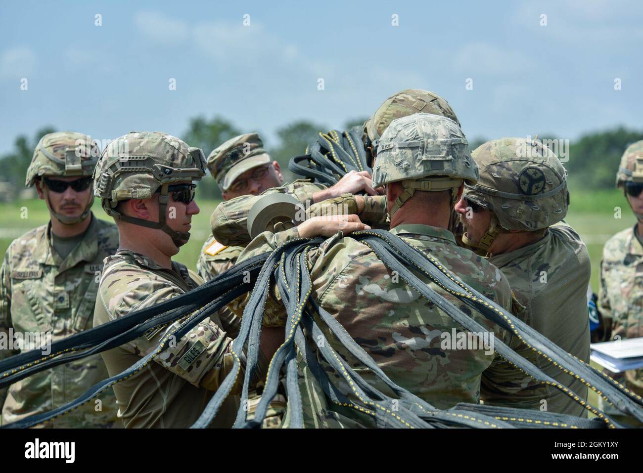 Guardsmen assigned to the 278th Armored Cavalry Regiment's Support ...