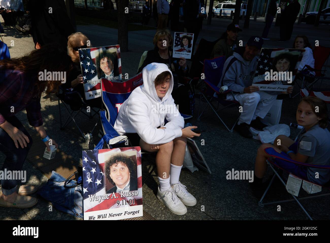 A person remembering Wayne A. Russo, who died on September 11, 2001 as ...