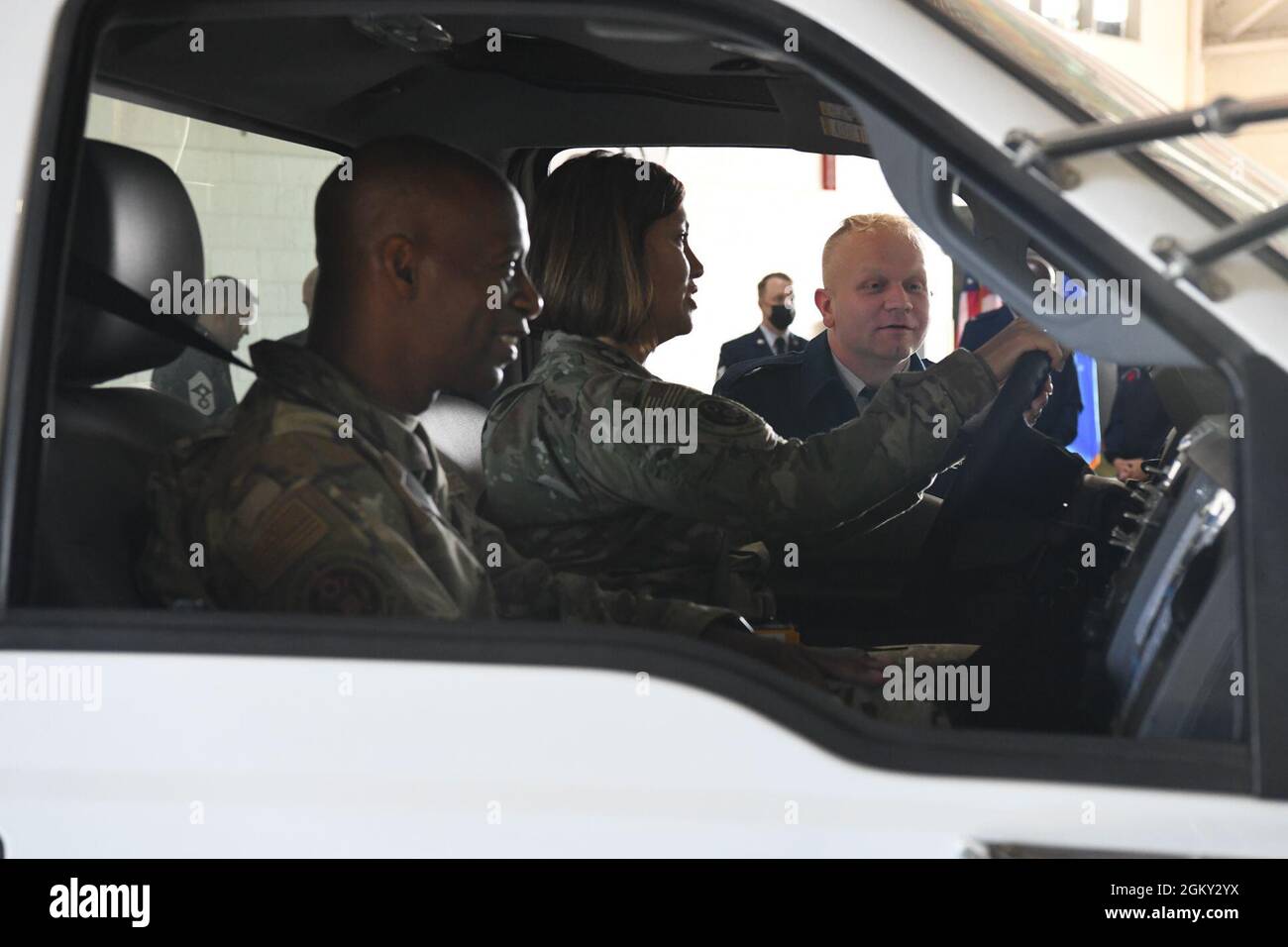 Chief Master Sgt. of the Air Force JoAnne S. Bass receives guidance on ...