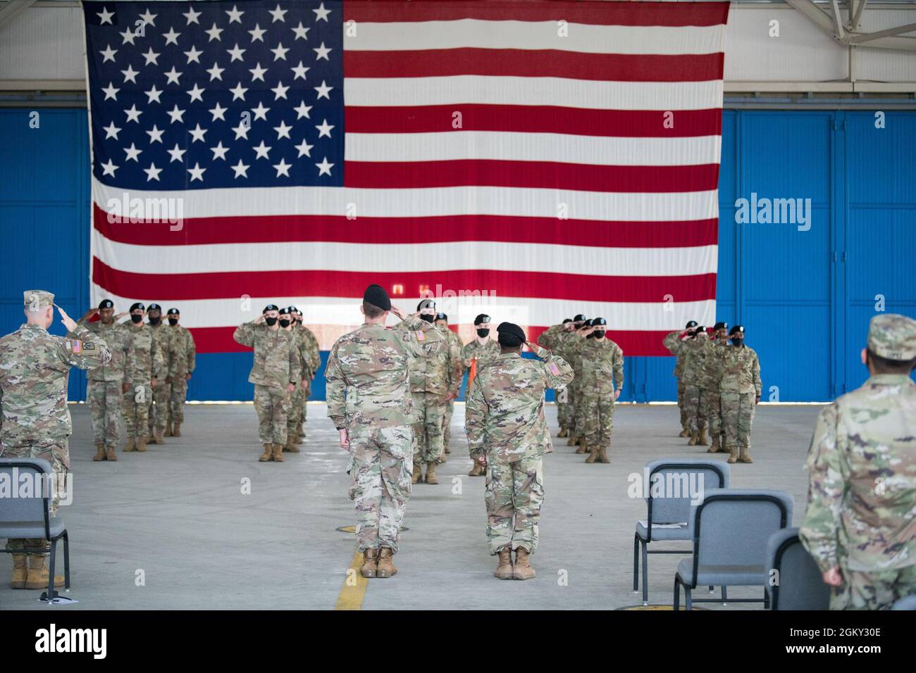 U.S. Soldiers, families and guests render honors during the U.S. Army ...