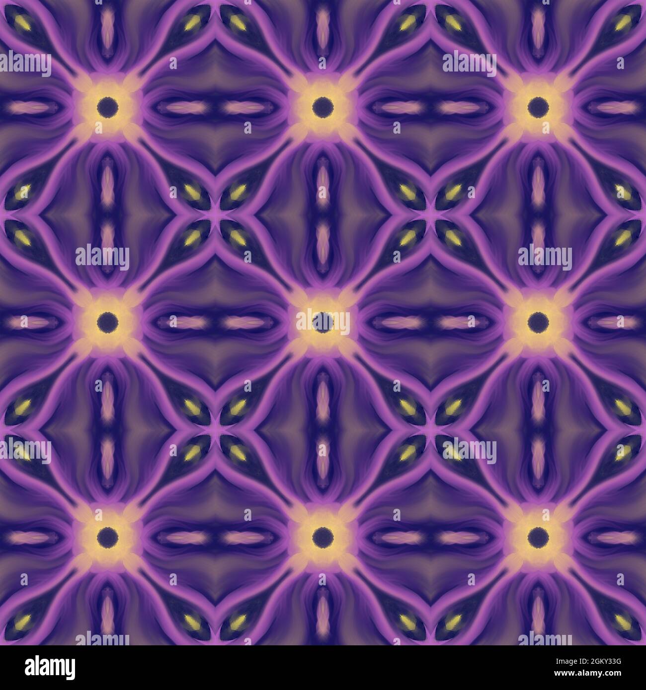 Seamless abstract geometric floral surface pattern in vivid colors ...