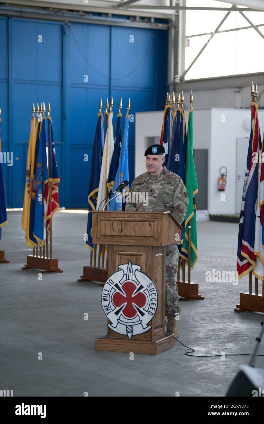 The 39th Strategic Signal Battalion Commander, Lt. Col. Jared Snawder ...