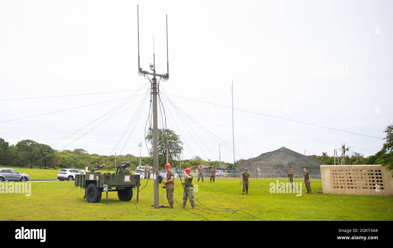 U.S. Marines with Air Defense Company Alpha, Marine Air Control ...