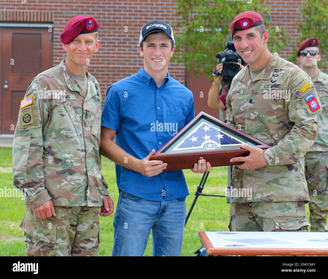 The Family and son of a fallen 2nd Battalion 505th Paratrooper Infantry ...
