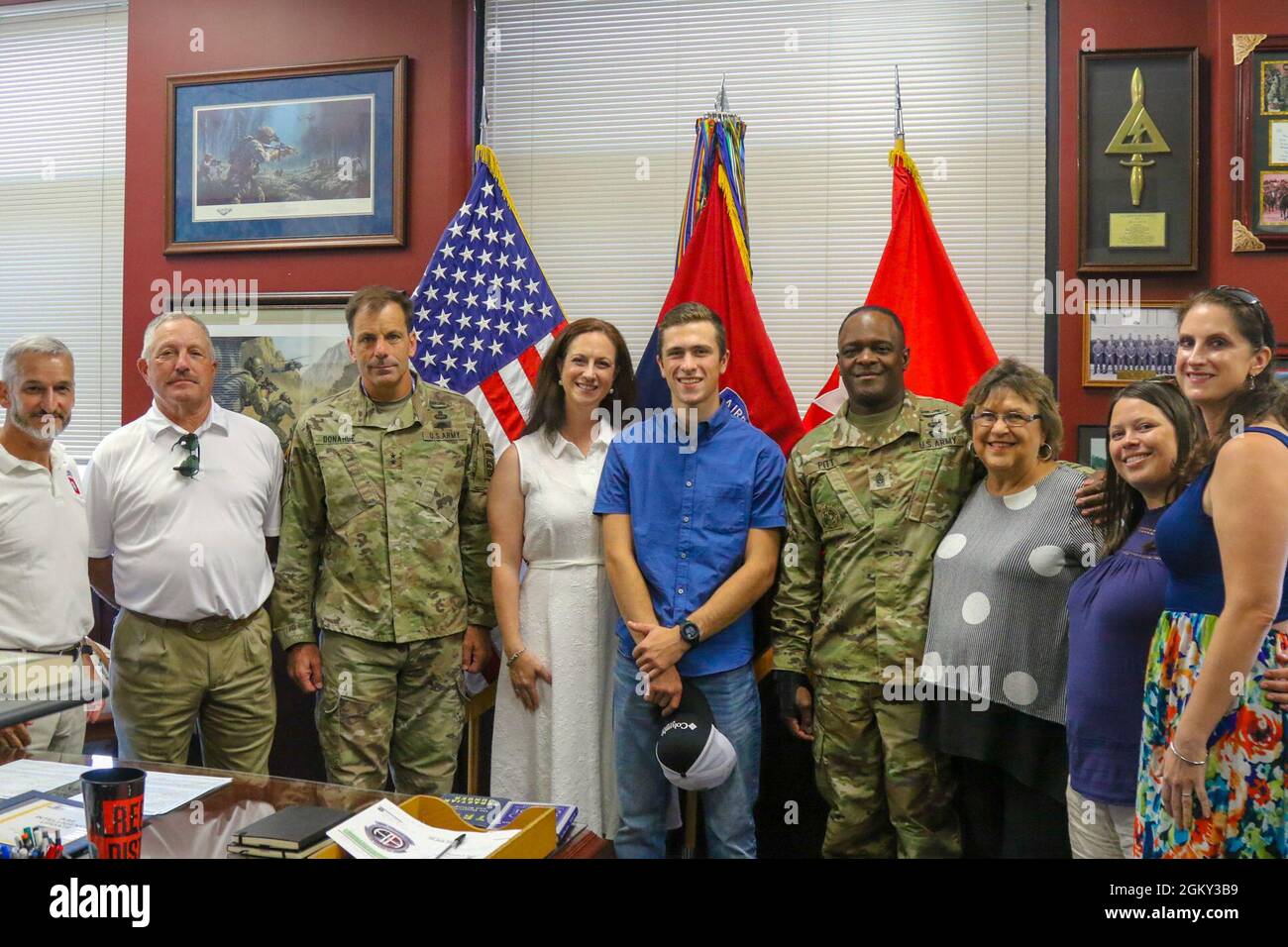 The Family and son of a fallen 2nd Battalion 505th Paratrooper Infantry ...