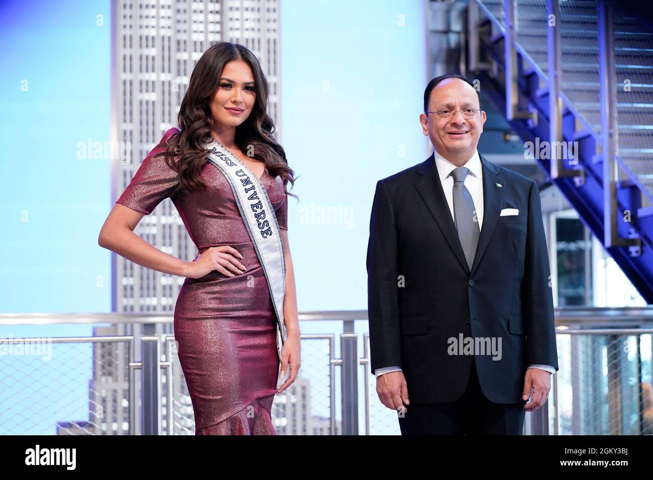 New York, NY, USA. 15th Sep, 2021. Miss Universe Andrea Meza, Consul ...