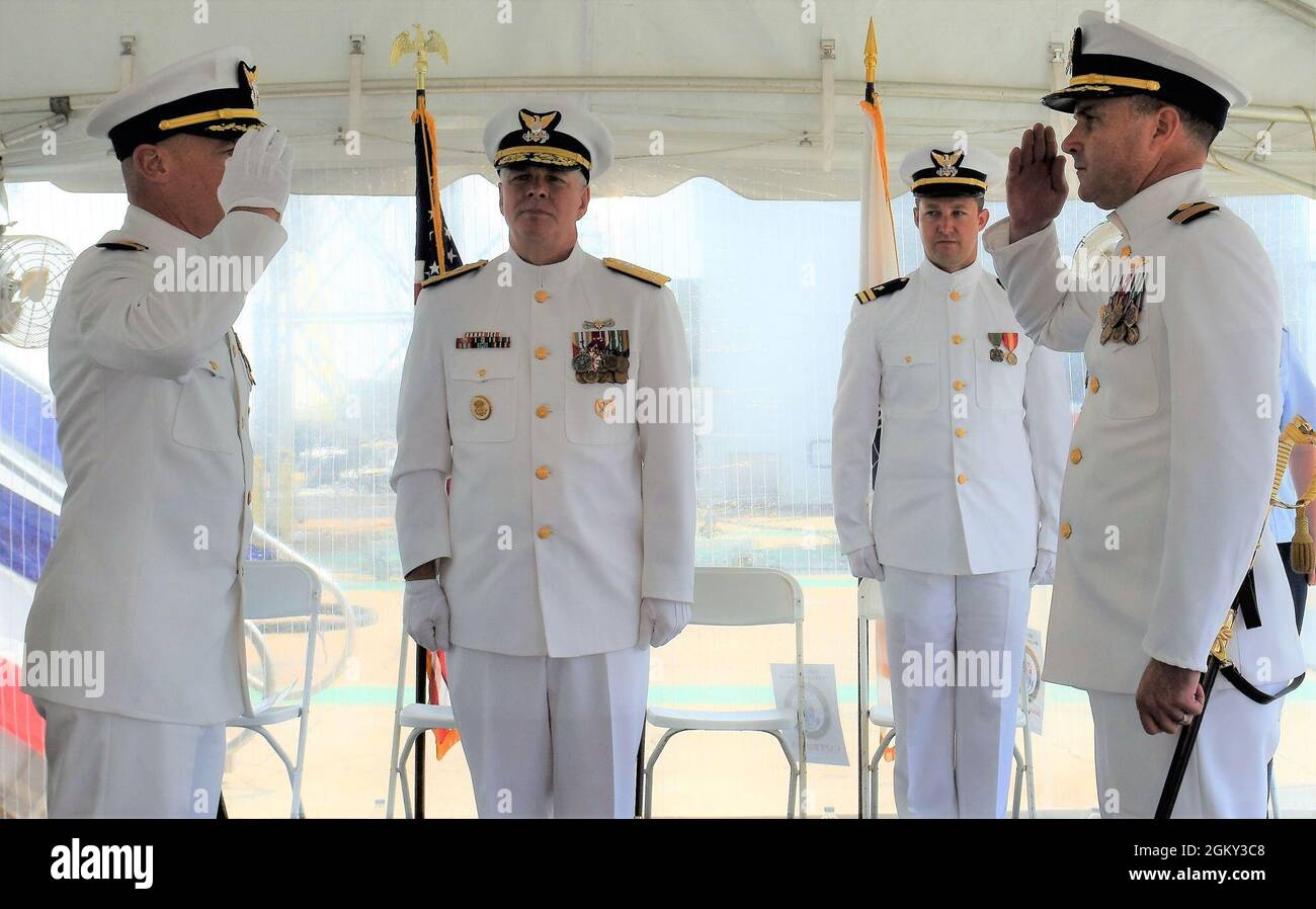 Capt. Matthew Brown relieves Capt. Timothy Cronin as the commanding ...