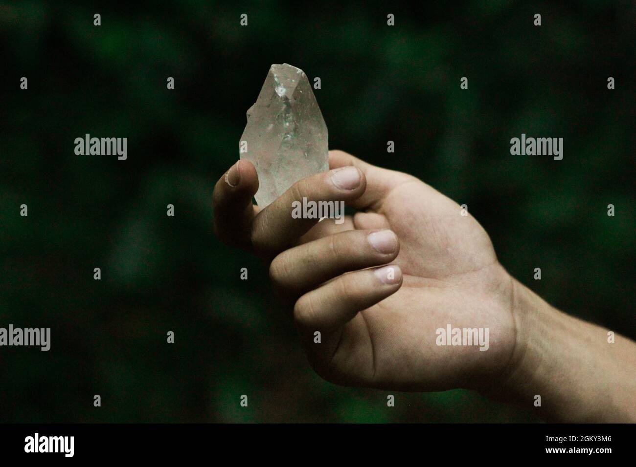 Hands holding crystal. Concept of occult symbolism and spiritual ...