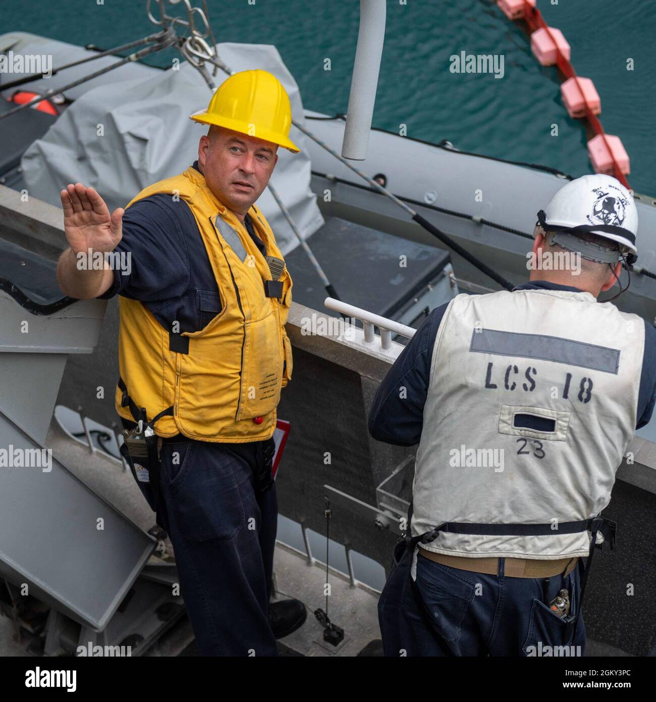 210724-N-WU807-1010 APRA HARBOR, Guam (July 24, 2021) Mineman 1st Class ...