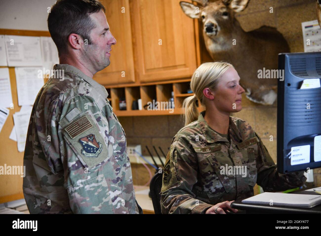 Airman 1st Class Alison Smith and Master Sgt.Grant Gimpel, Operations ...