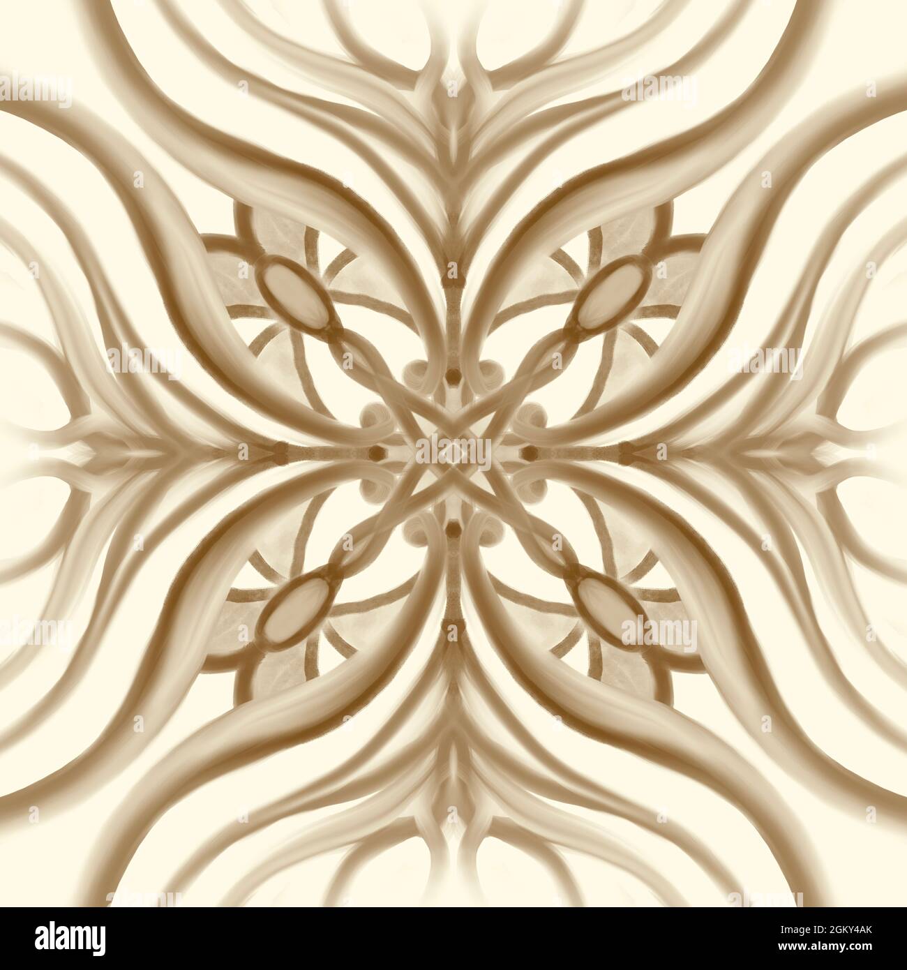 Seamless abstract geometric floral surface pattern in vivid colors ...