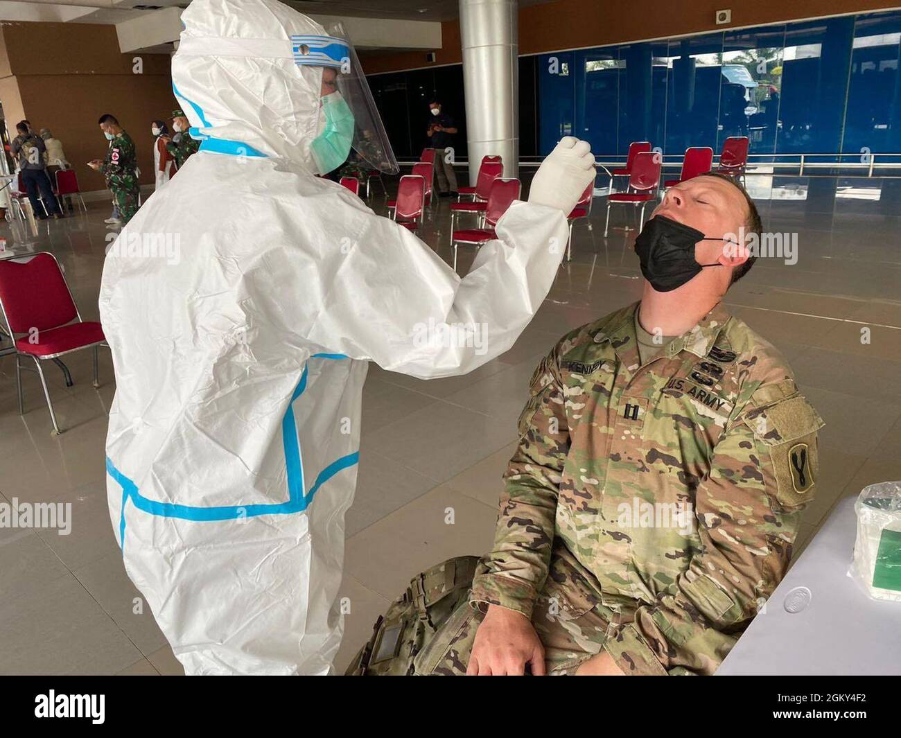 A Tropic Lightning Soldier with Task Force Warrior gets tested for ...