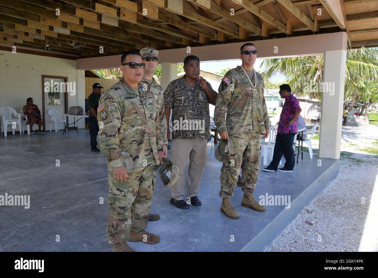 From left: USAG-KA Command Sgt. Maj. Ismael Ortega, USAG-KA Host Nation ...