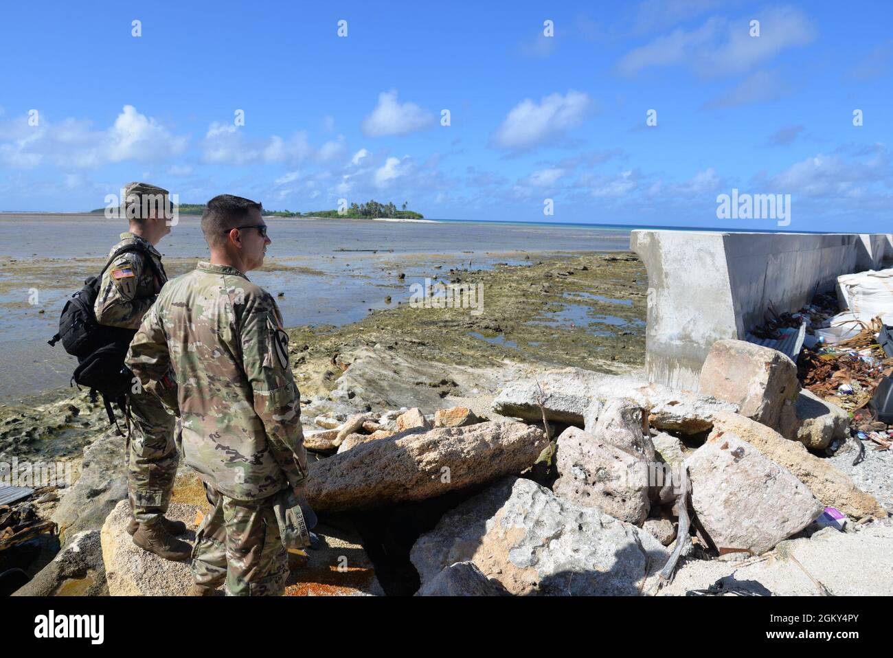 U.S. Army Garrison-Kwajalein Atoll Host Nation Director Lt. Col. Daniel ...