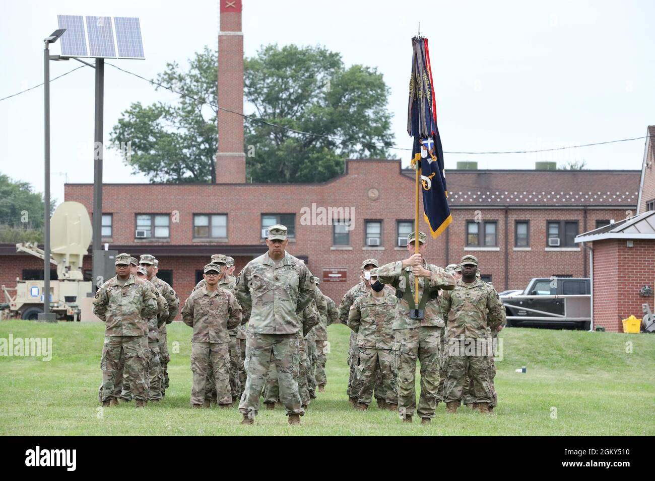 U.S. Army Colonel Robert W. Hughes and Command Sergeant Major Scott E ...