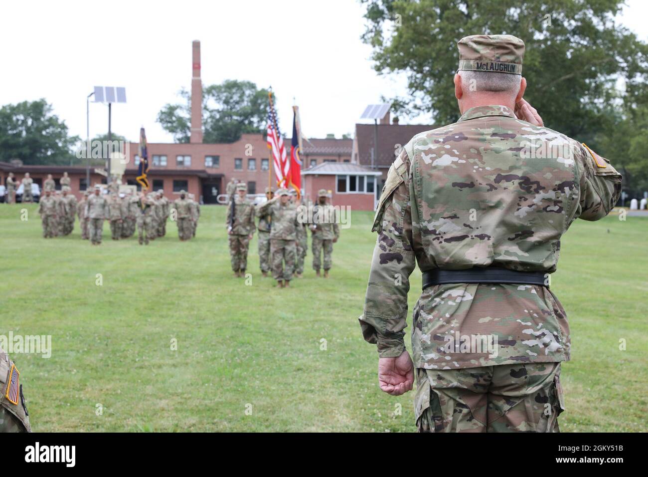 U.S. Army Colonel Robert W. Hughes and Command Sergeant Major Scott E ...