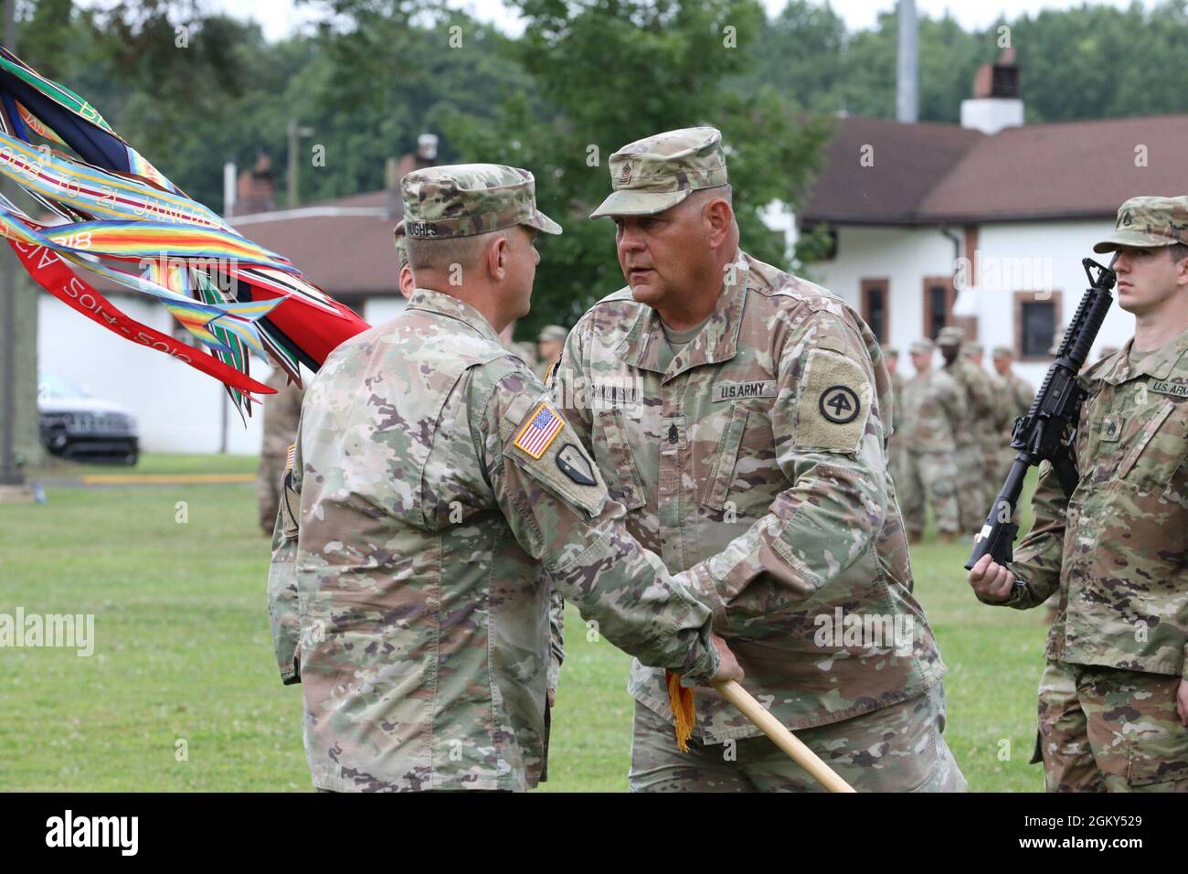 U.S. Army Colonel Robert W. Hughes and Command Sergeant Major Scott E ...