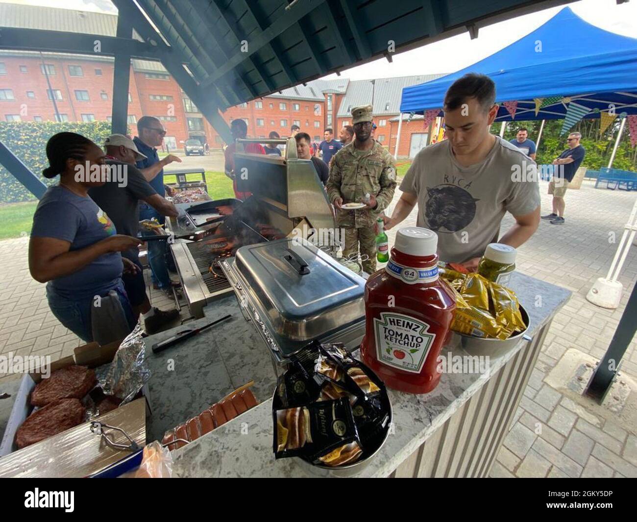 U.S. Army Garrison Benelux officially opened a new barbecue pit during ...