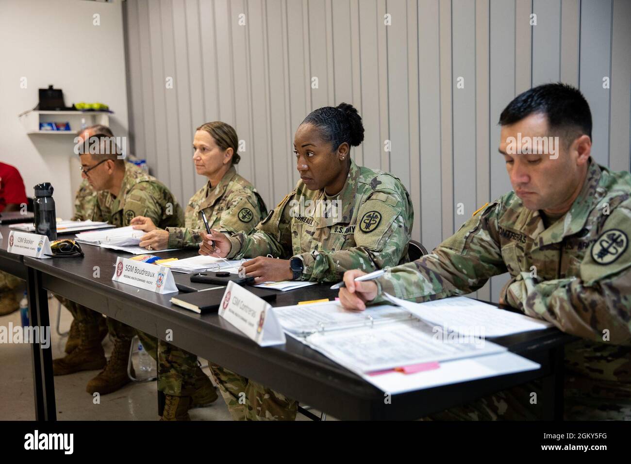 Sergeants Major of the U.S. Army Medical Command (MEDCOM) conduct an ...