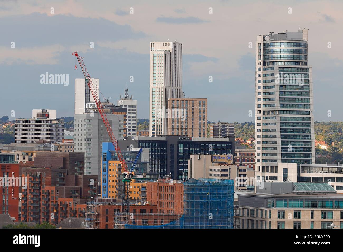3 tallest buildings in Leeds. Sky Plaza 106m (left) Bridgewater Place ...