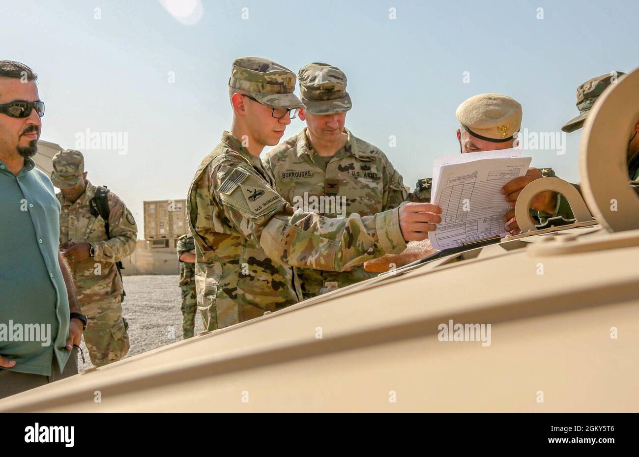 U.S. Army Colonel Todd Burroughs and Brigadier General Sherzad Review ...
