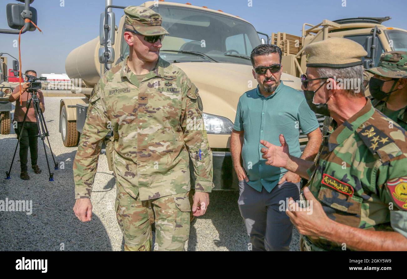 U.S. Army Colonel Todd Burroughs and Brigadier General Sherzad Review ...