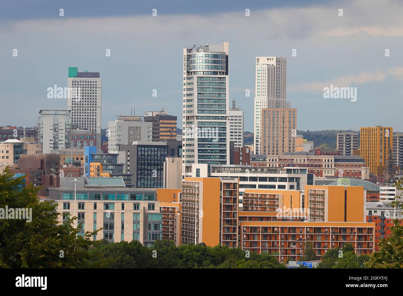 3 tallest buildings in Leeds. Sky Plaza 106m (left) Bridgewater Place ...