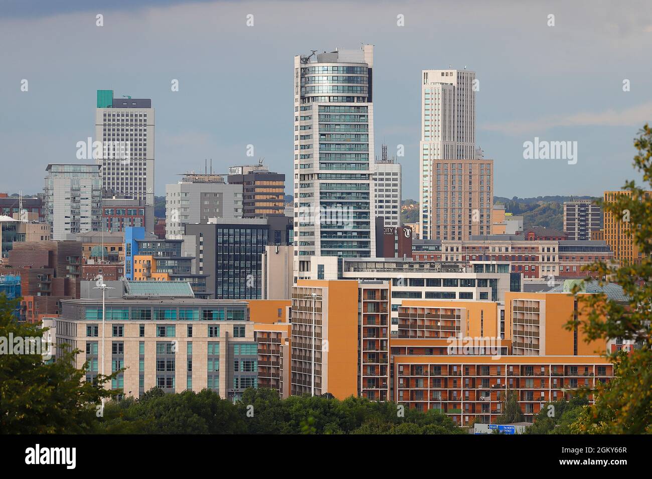 3 tallest buildings in Leeds. Sky Plaza 106m (left) Bridgewater Place ...