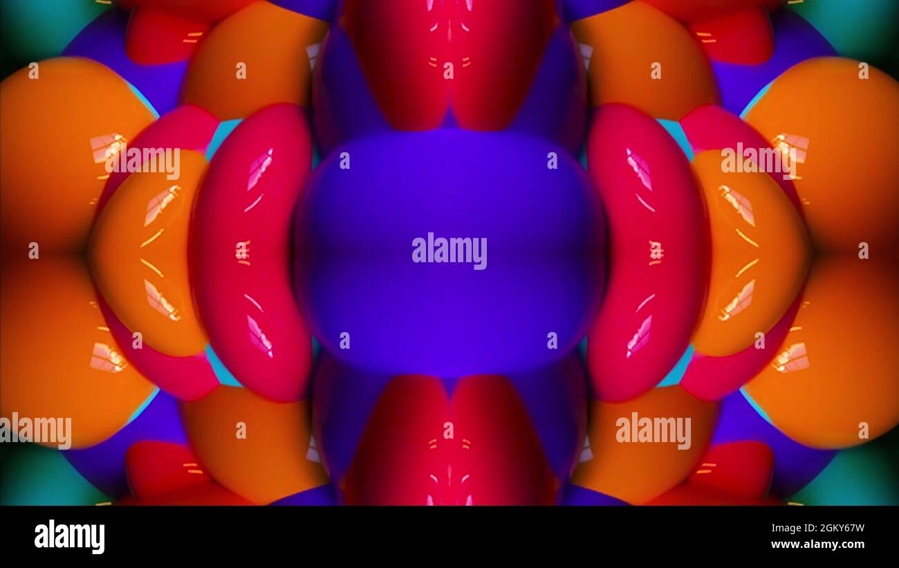 Brilliant 3d render tracery with geometric flowing shapes. Vibrant ...