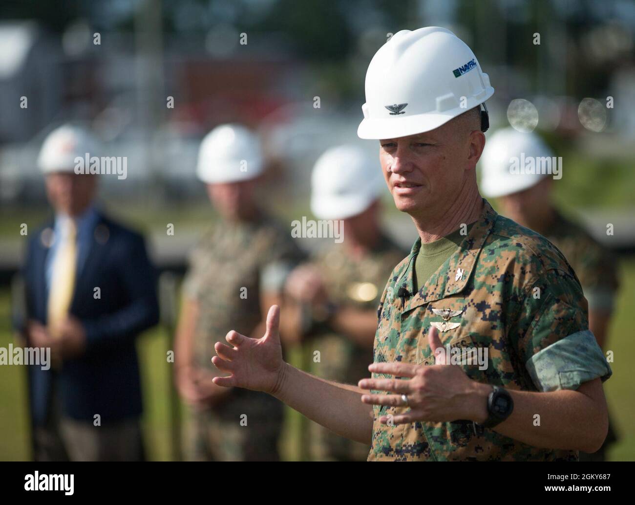 U.S. Marine Corps Col. Mikel Huber, Marine Corps Air Station (MCAS ...