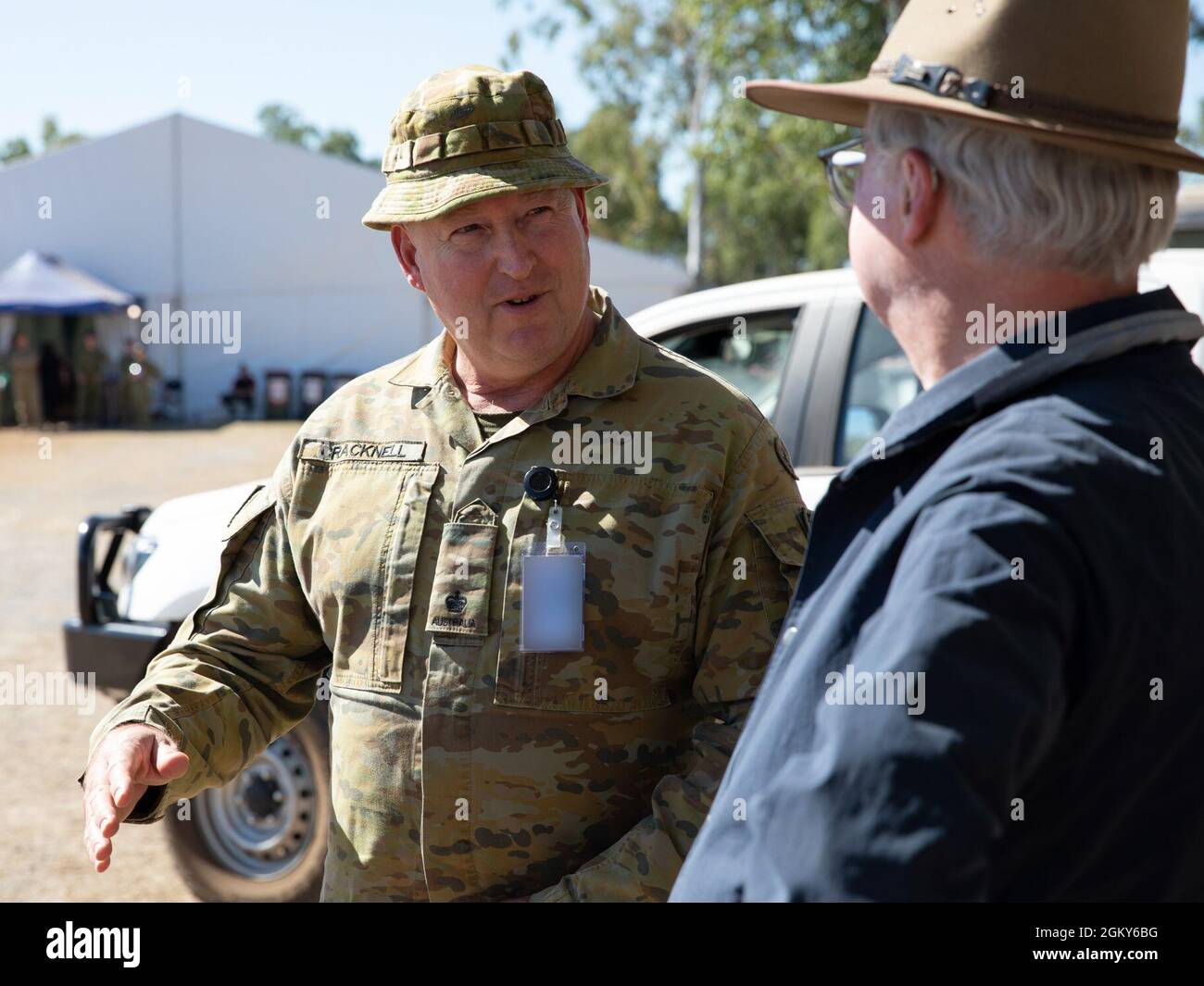 Australian Army Maj. Michael Cracknell, second-in-command with 1st ...