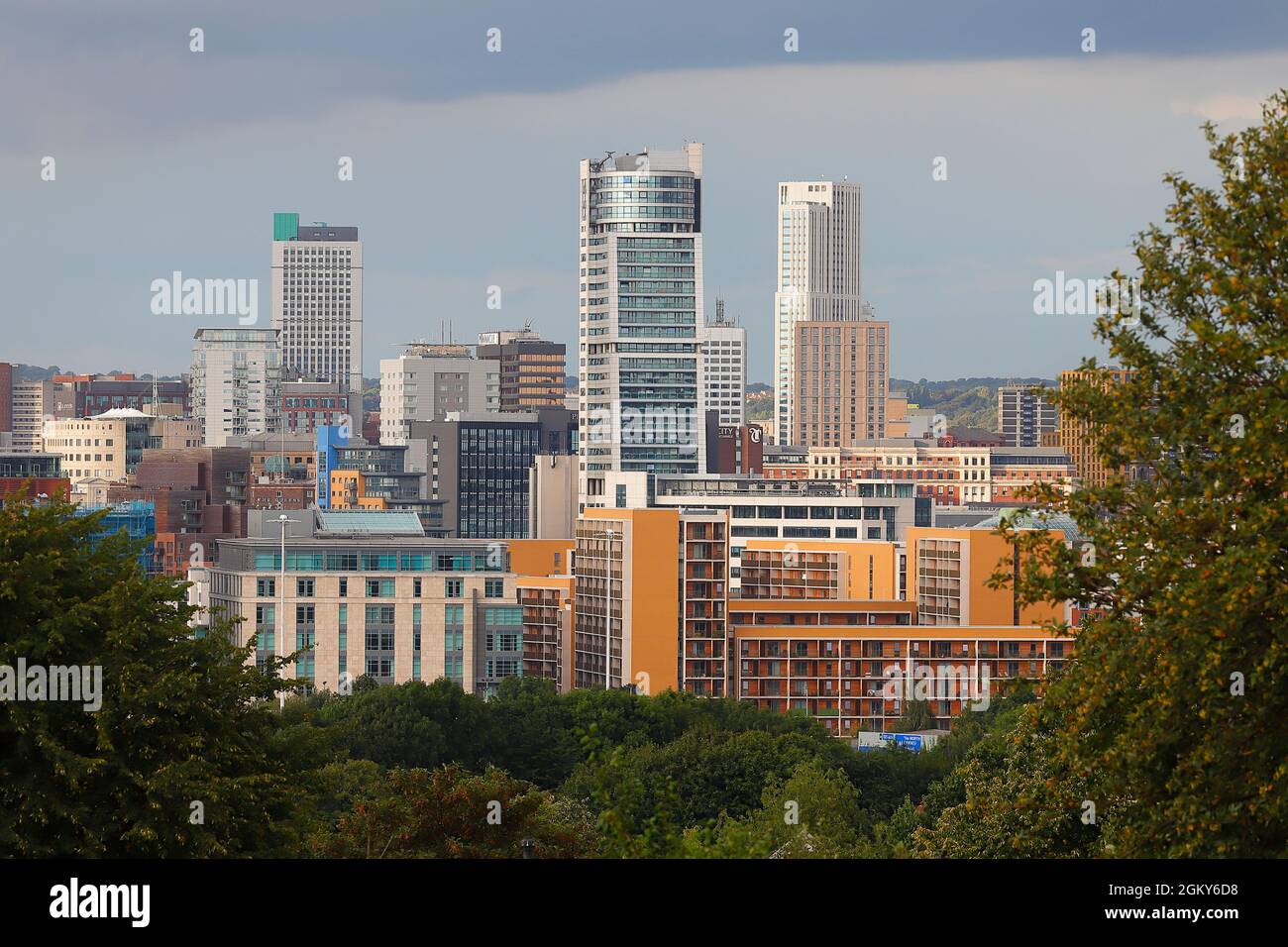3 tallest buildings in Leeds. Sky Plaza 106m (left) Bridgewater Place ...