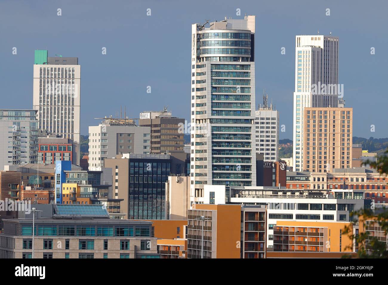 3 tallest buildings in Leeds. Sky Plaza 106m (left) Bridgewater Place ...