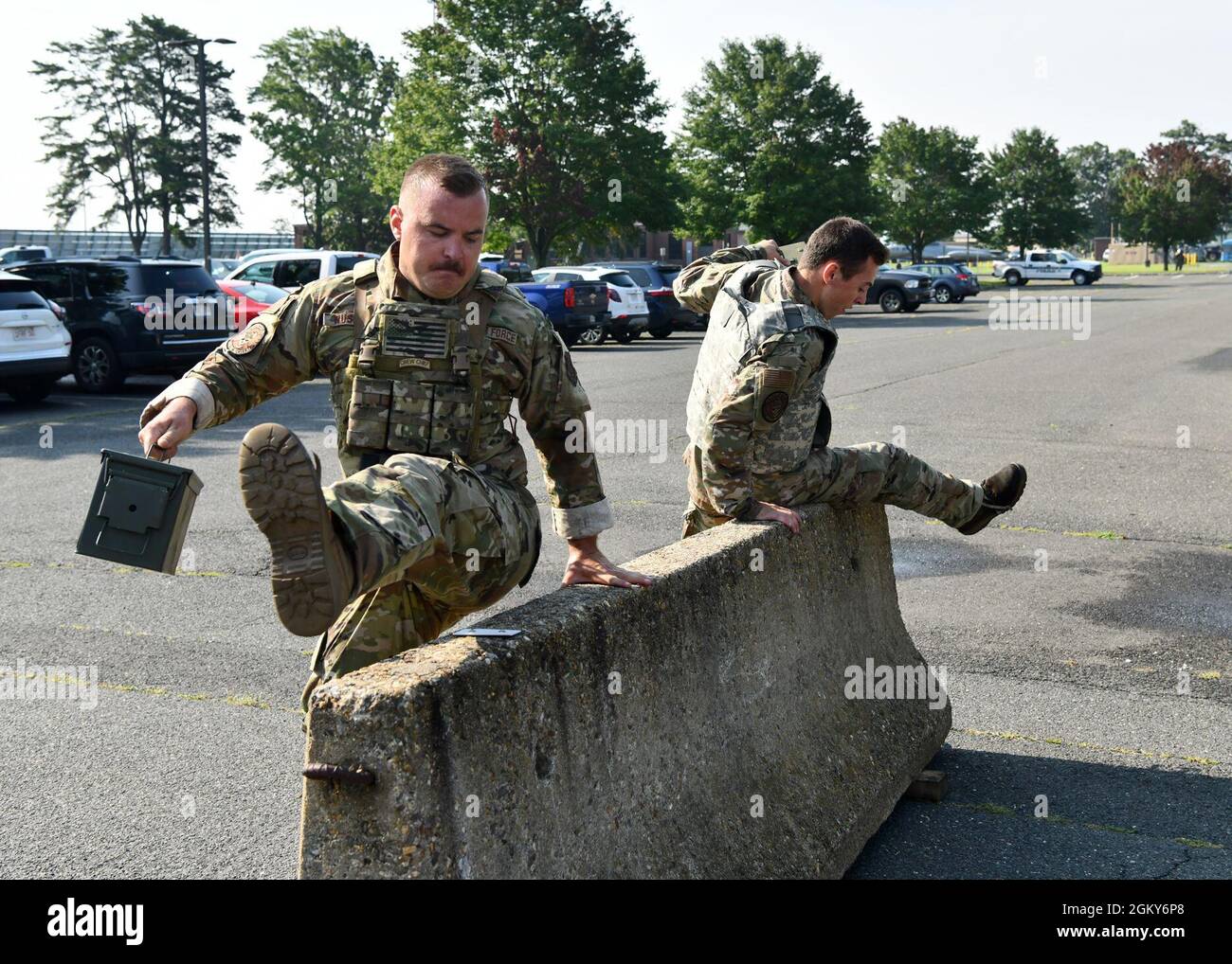 Tech. Sgt. Theodore Russel and Airman 1st Class Nicholas Lakata, 104 FW ...