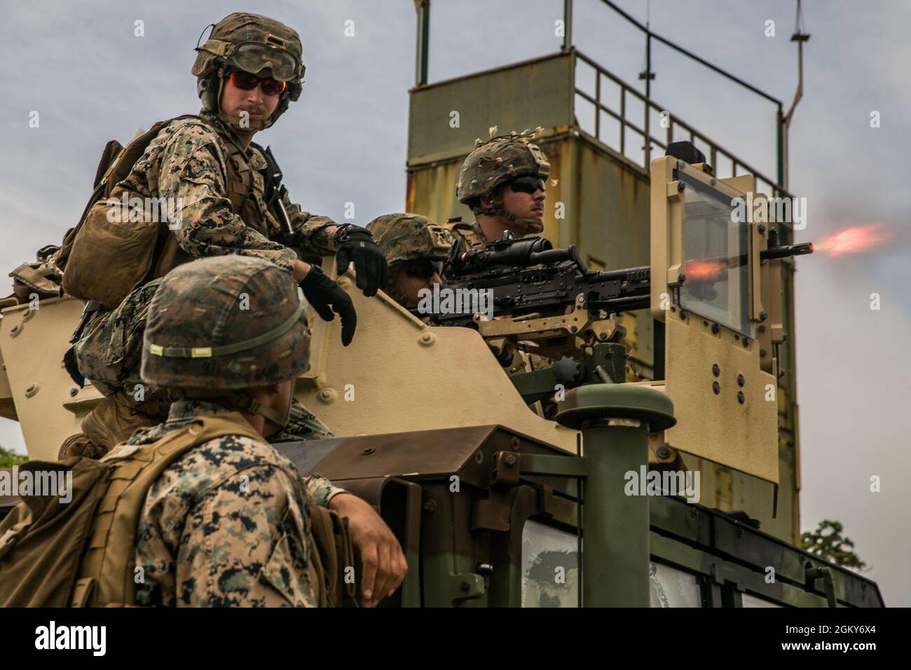 U.S. Marines with Fox Company, 2nd Battalion, 2nd Marines, 3d Marine ...