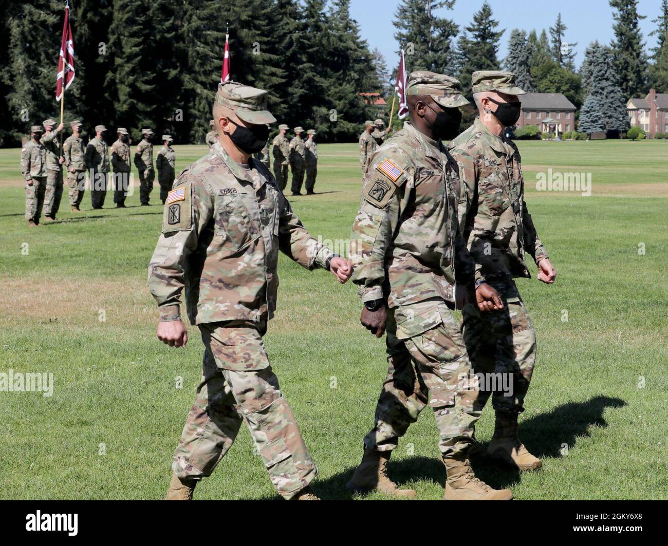 Brig. Gen. Jack M. Davis, left, outgoing commanding general of Regional ...