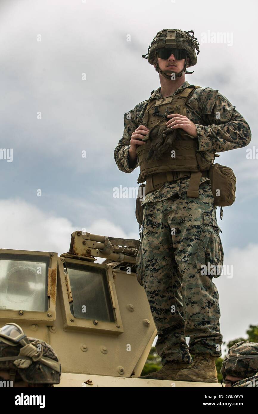 U.S. Marine Corps Cpl. Patrick Burke, a squad leader with Fox Company ...