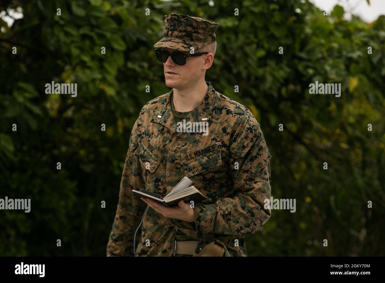 U.S. Marine Corps 1st Lt. Austin Rose, training officer with Landing ...