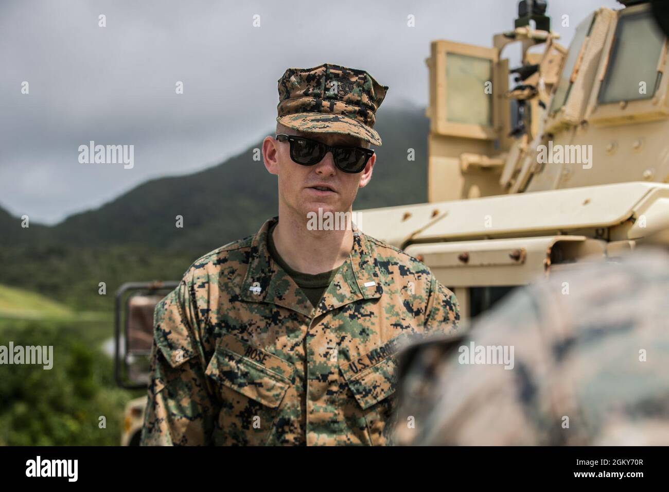 U.S. Marine Corps 1st Lt. Austin Rose, training officer with Landing ...
