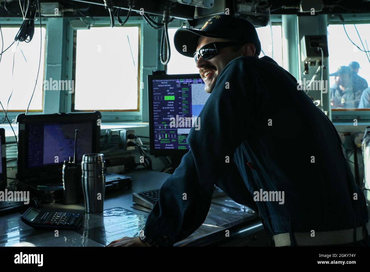 ROTA, Spain (July 26, 2021) Lt. j.g. Drake Davis, assigned to the ...