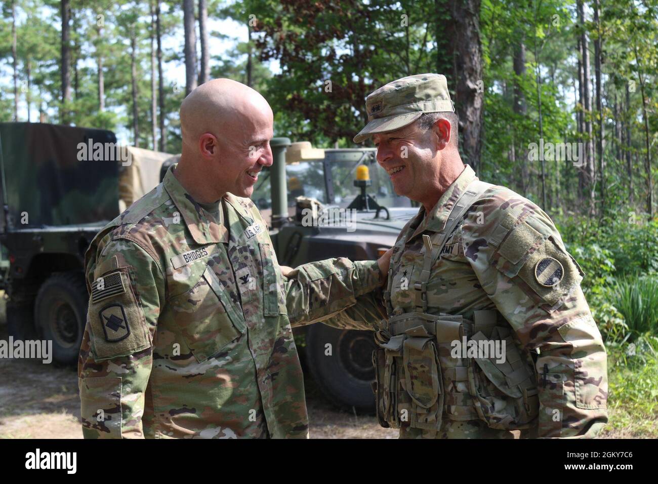 Maj. Gen. Troy Galloway visits with Lt. Col. Chad Bridges, Deputy ...