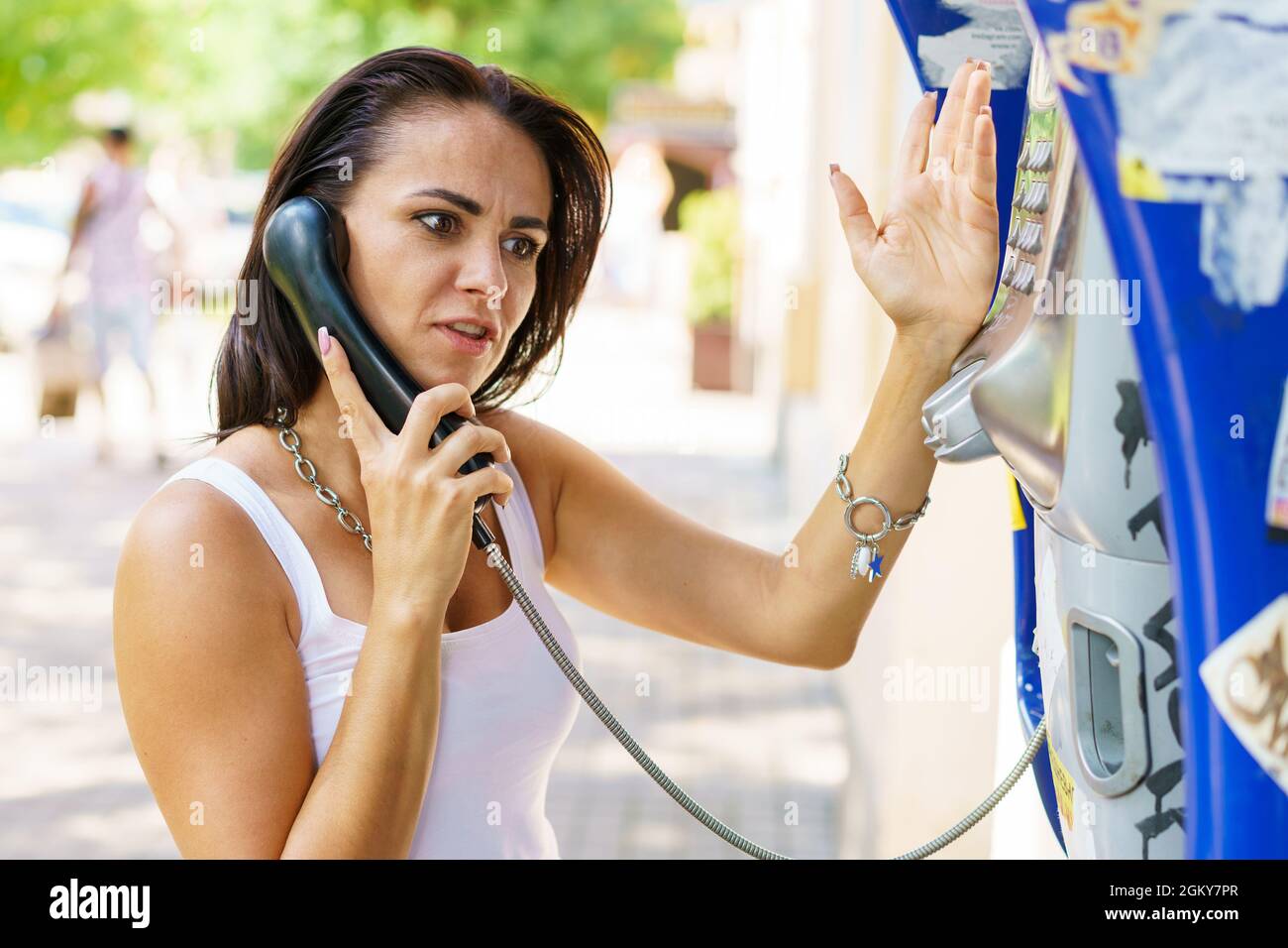See through phone booth hi-res stock photography and images - Alamy