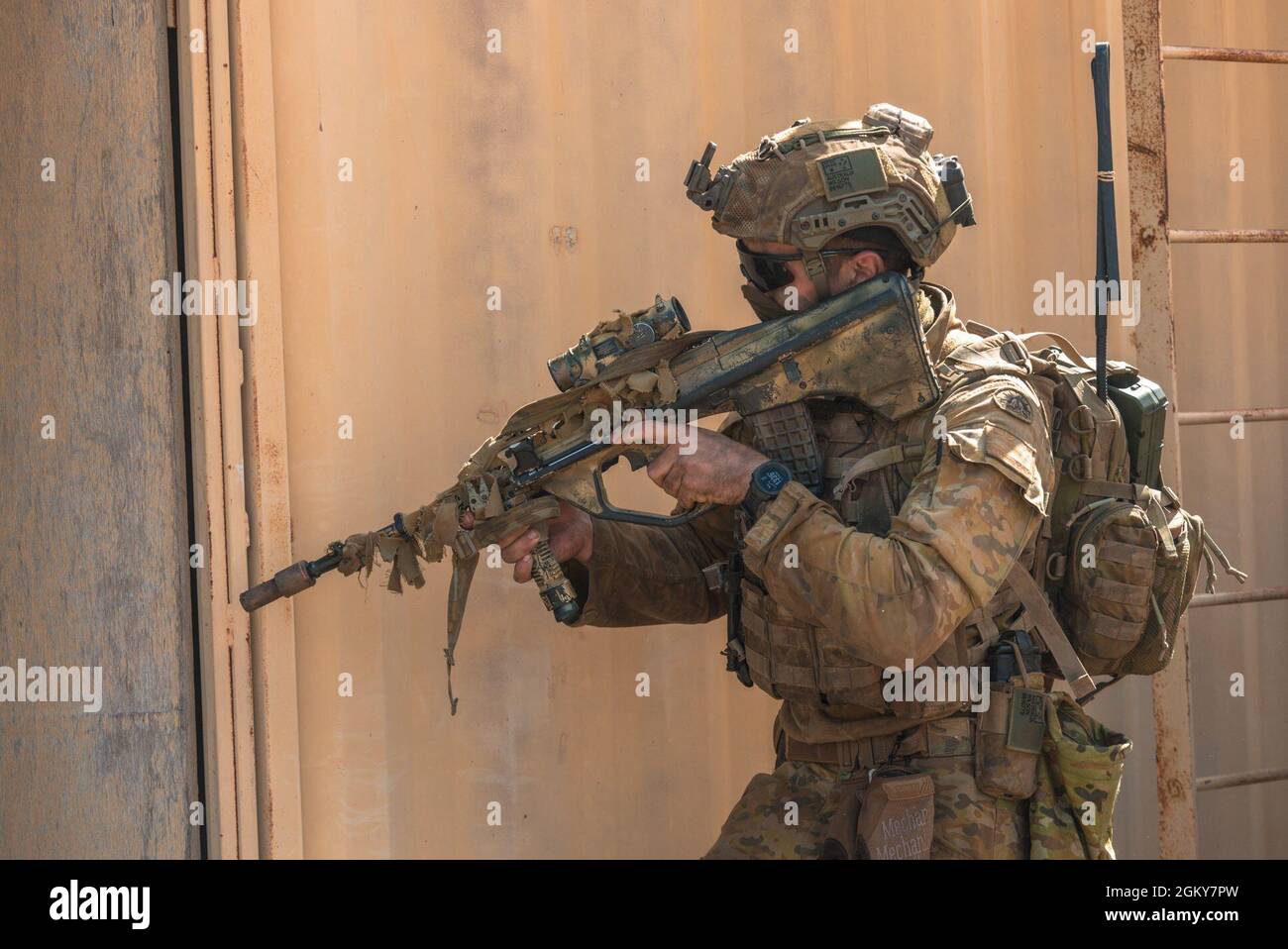 Australian Defence Force Cpl. Jake Wilson, an engineer section ...