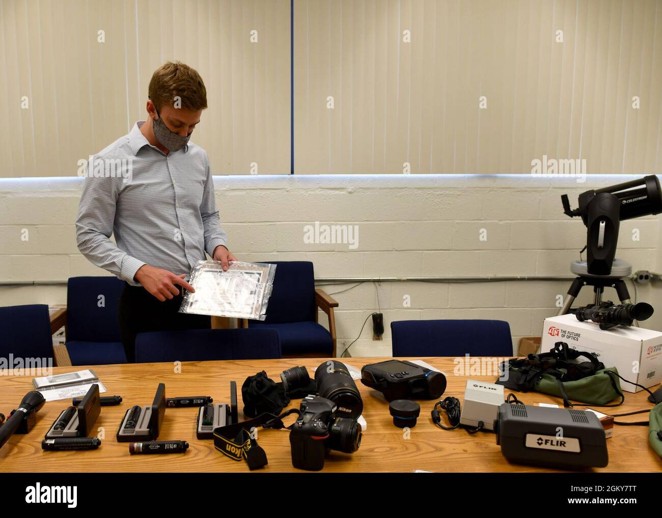 Kevin Meyer, intern engineer, 775th Test Squadron, 412th Test ...