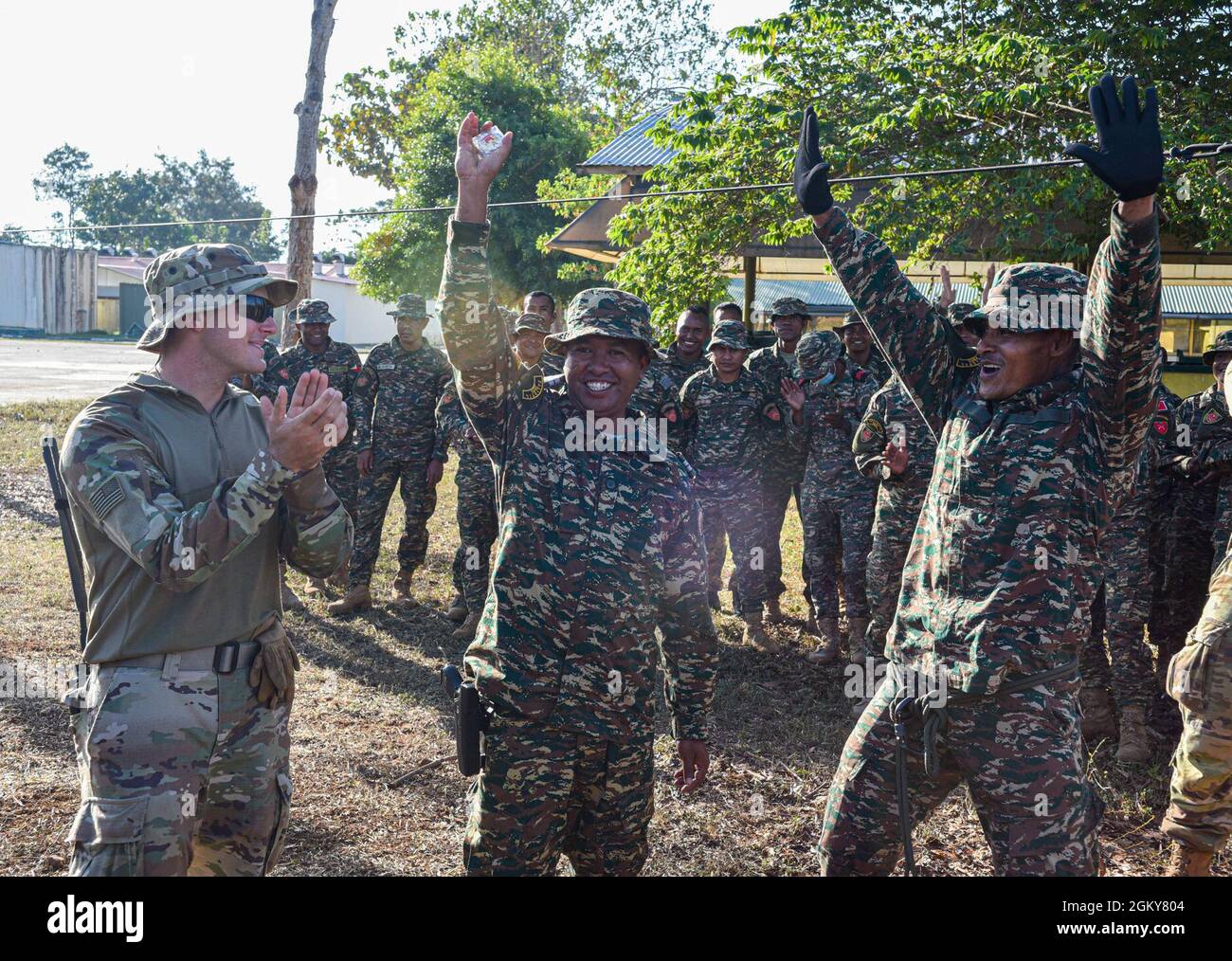The 65th Brigade Engineer Battalion’s First Lt. Thomas Tockarshewsky ...