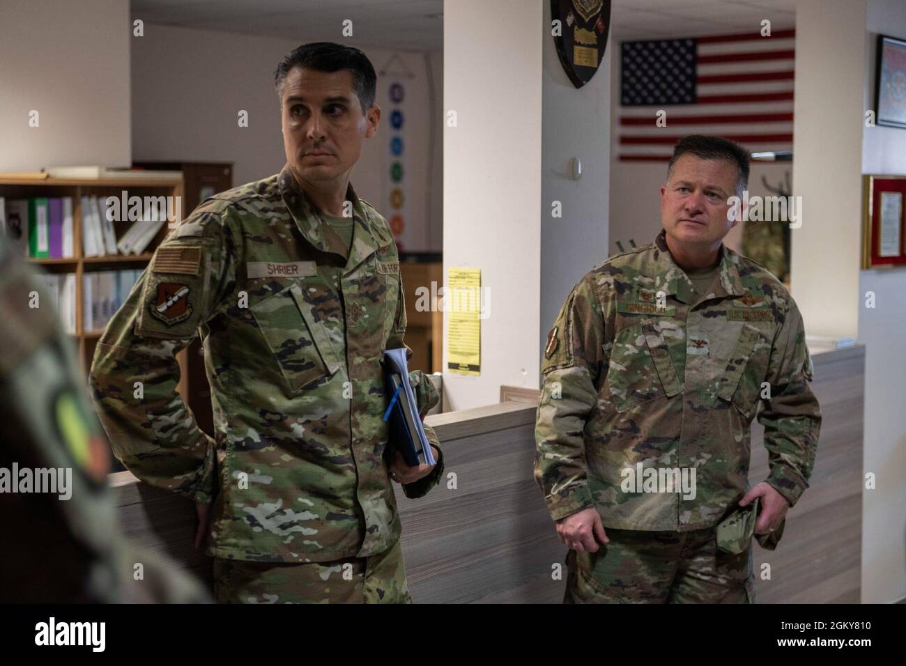 U.S. Air Force Col. Jason Gingrich (right), 39th Air Base Wing ...