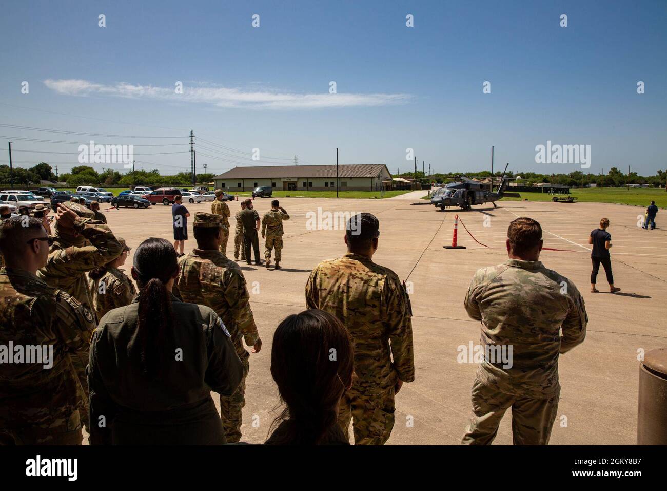 U.S. Air Force technical training students from the 37th Training Group ...