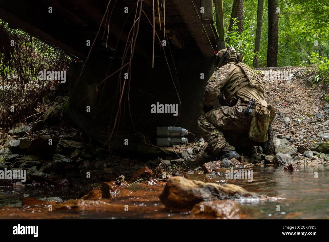 Staff Sgt. Damian Riley, 4th Civil Engineer Squadron explosive ordnance ...