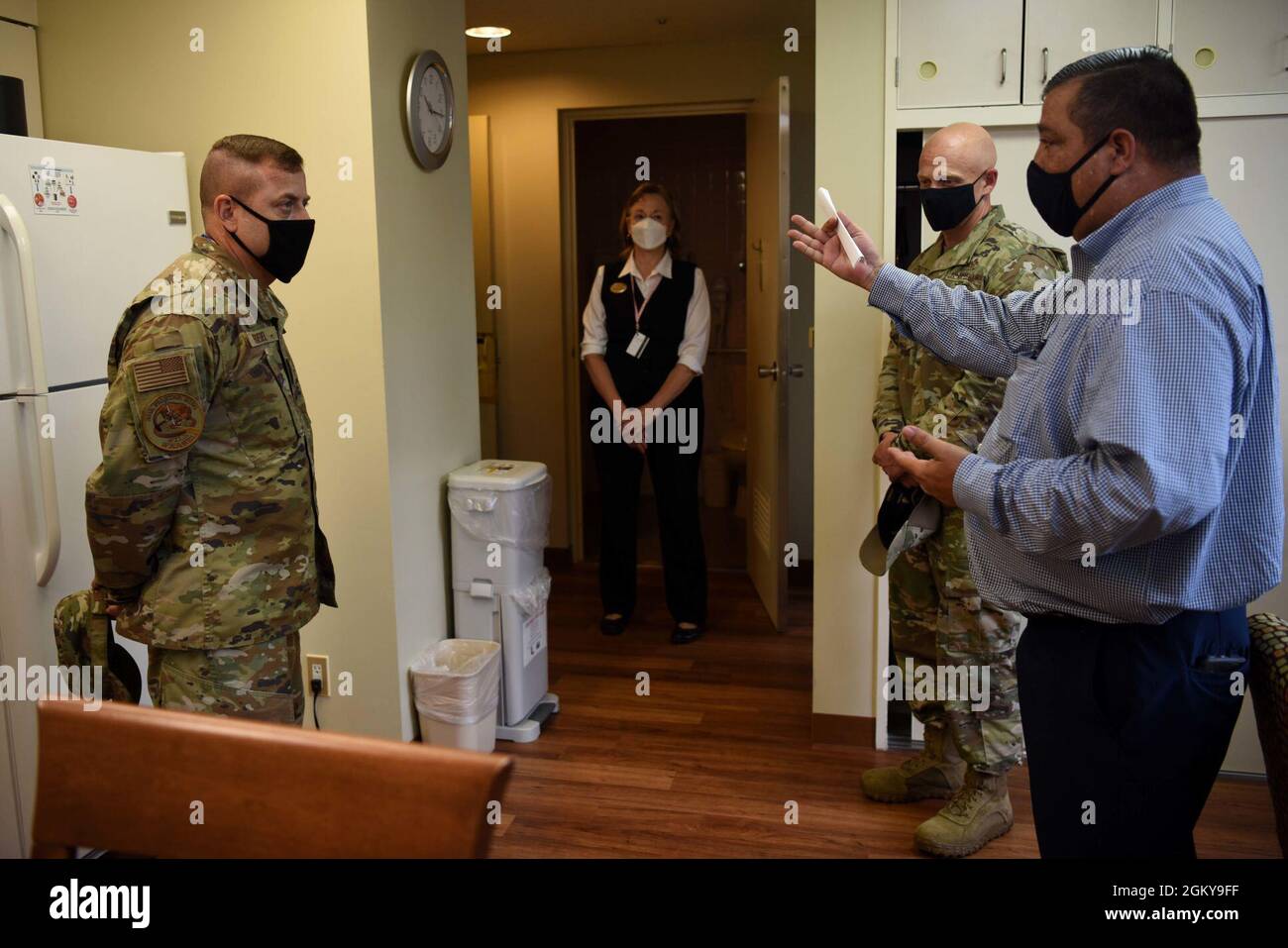 U.S. Air Force Col. Jesse J. Friedel, 35th Fighter Wing commander, and ...
