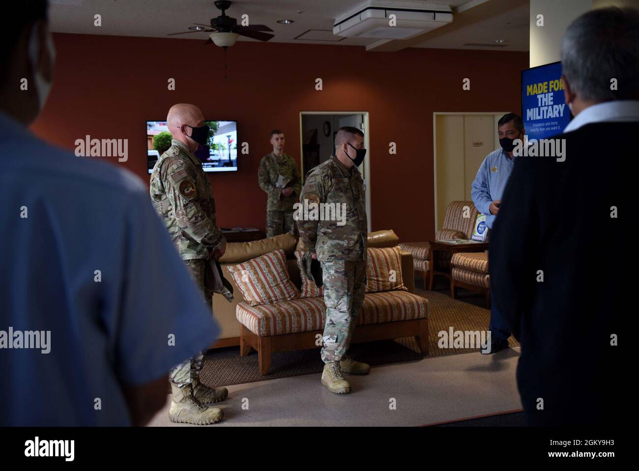 U.S. Air Force Col. Jesse J. Friedel, 35th Fighter Wing commander, and ...